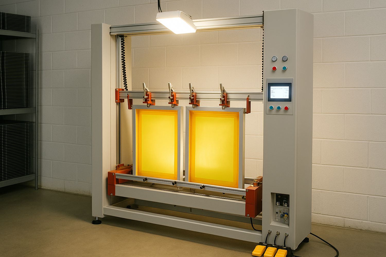Work Light Over Coating Station – Shirt Show // Screen Printing Podcast